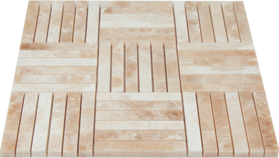 Mosaic KitKat Block Crema Onyx - Marmor Wand- und Bodenfliesen